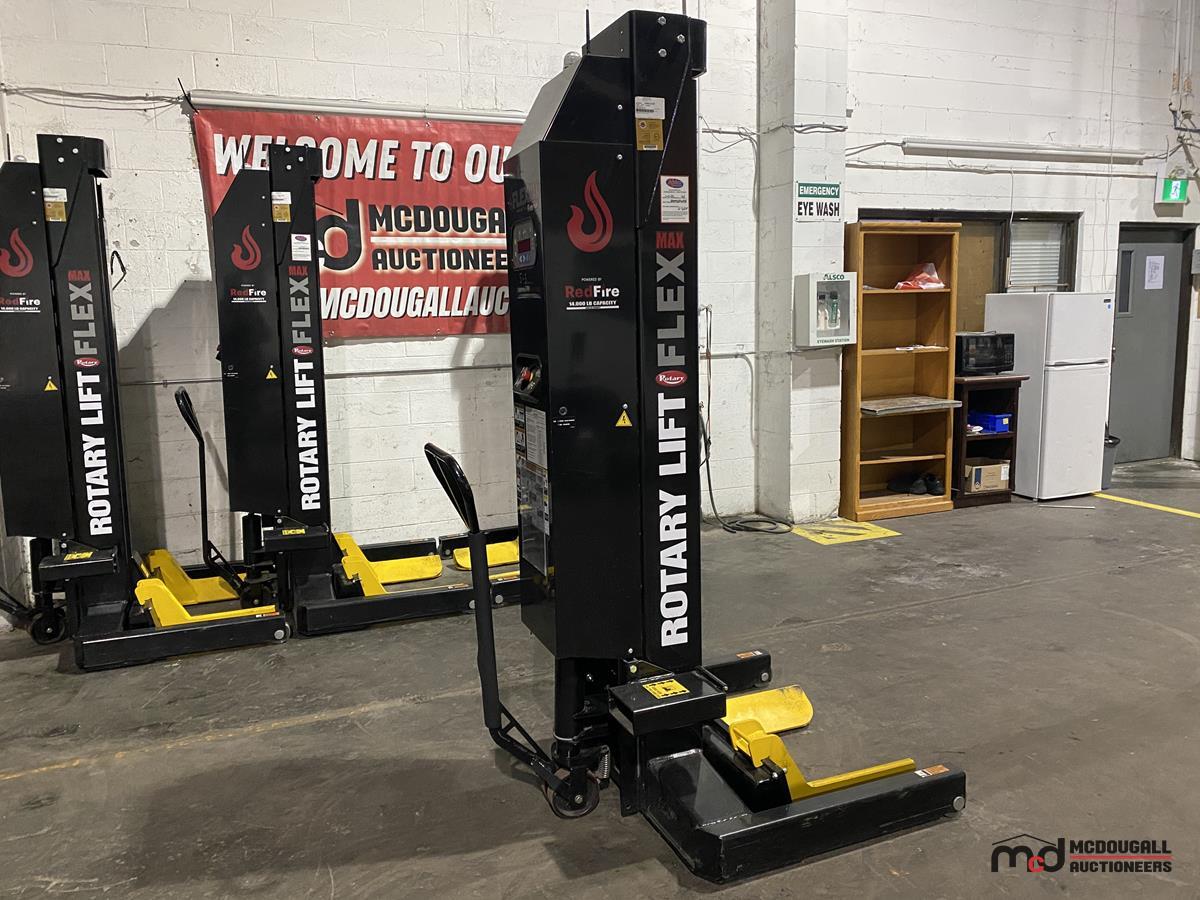 (4) 2022 Rotary Lift MCHM414U100 14,000lb Flex Max Mobile Column ...