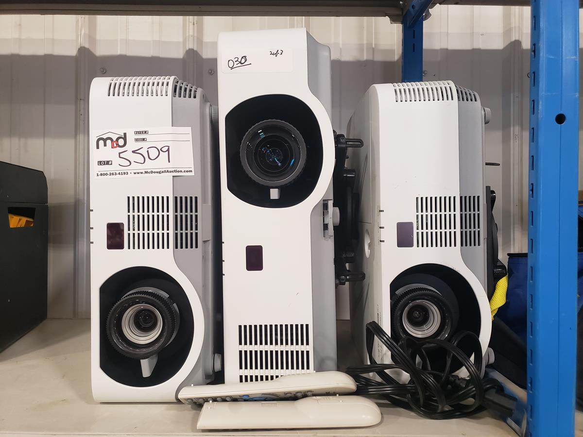 (3) Projectors w/ (2) Screens