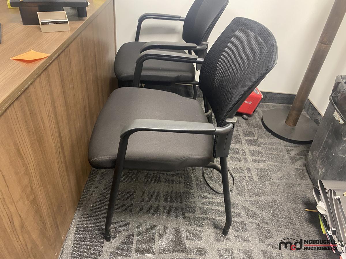 Office Desk w/ Monitors, Chairs, Filing Cabinets & More