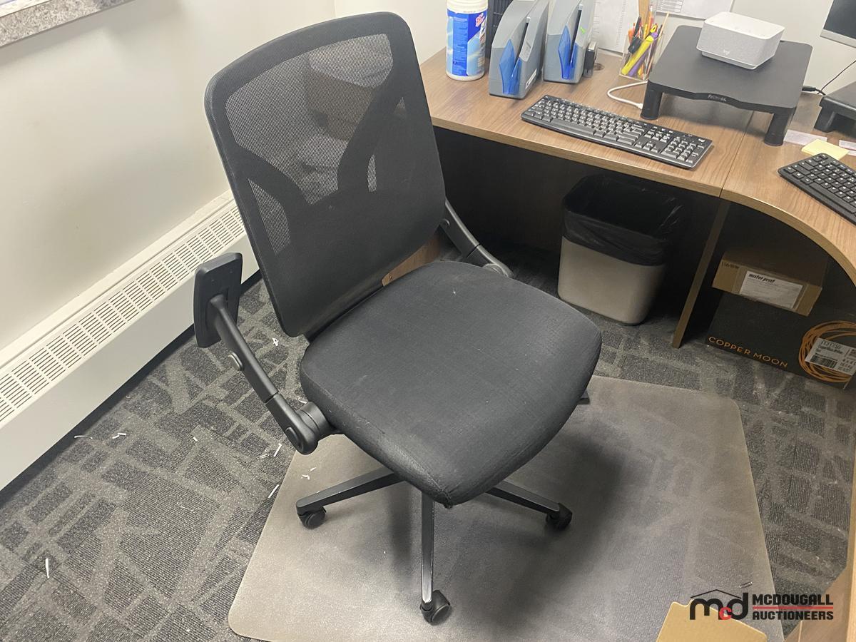 Office Desk w/ Monitors, Chairs, Filing Cabinets & More