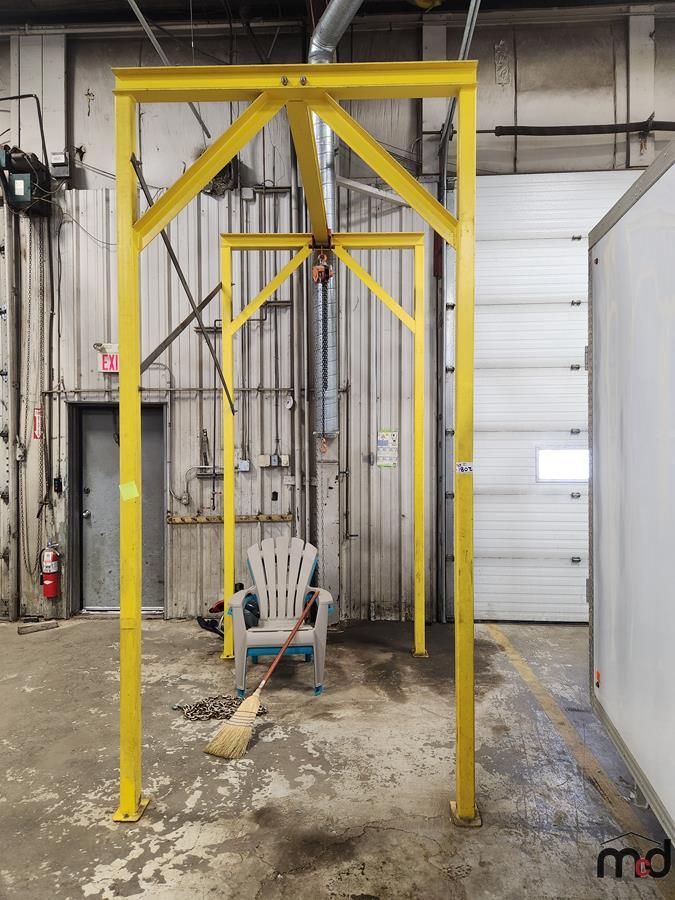 4-Post Metal Chain Hoist Lift 0.5 Ton