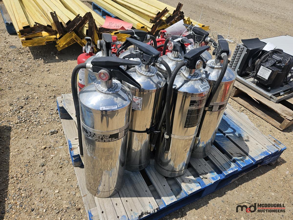Pallet of Fire Extinguishers