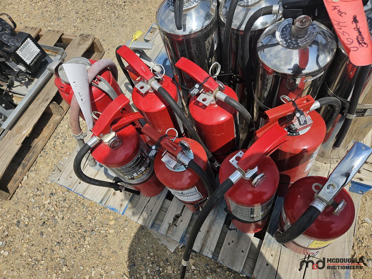 Pallet of Fire Extinguishers