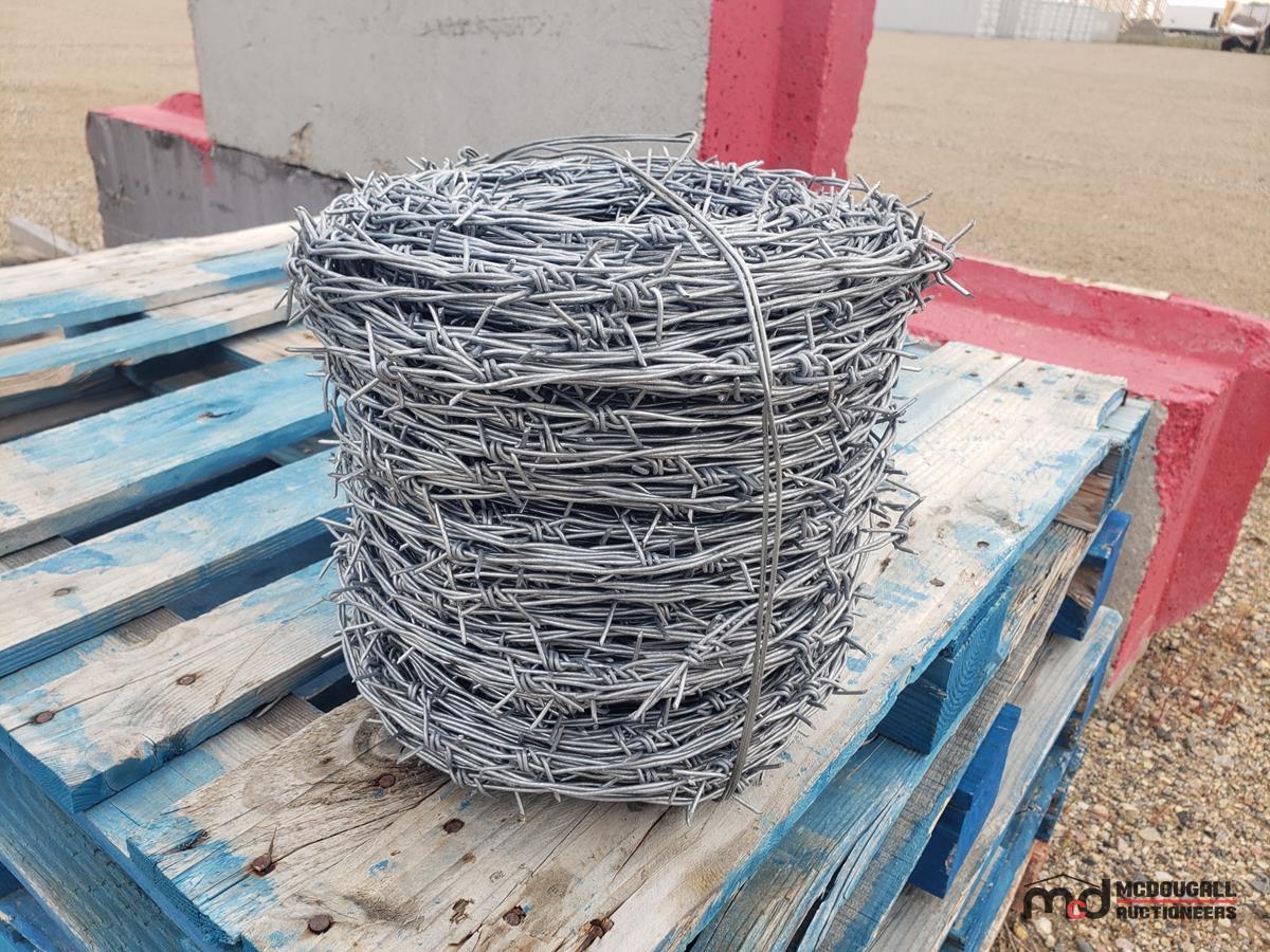 (3) Rolls of Barbed Wire Fencing