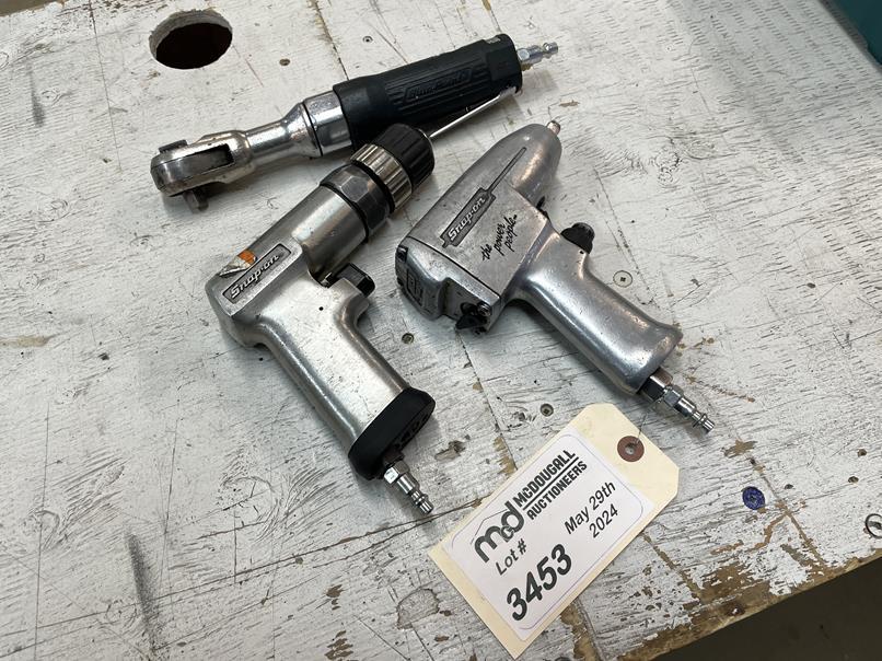 Snap-On Air Drill, Snap-On 3/8" Air Impact and Blue Point 3/8" Air Ratchet