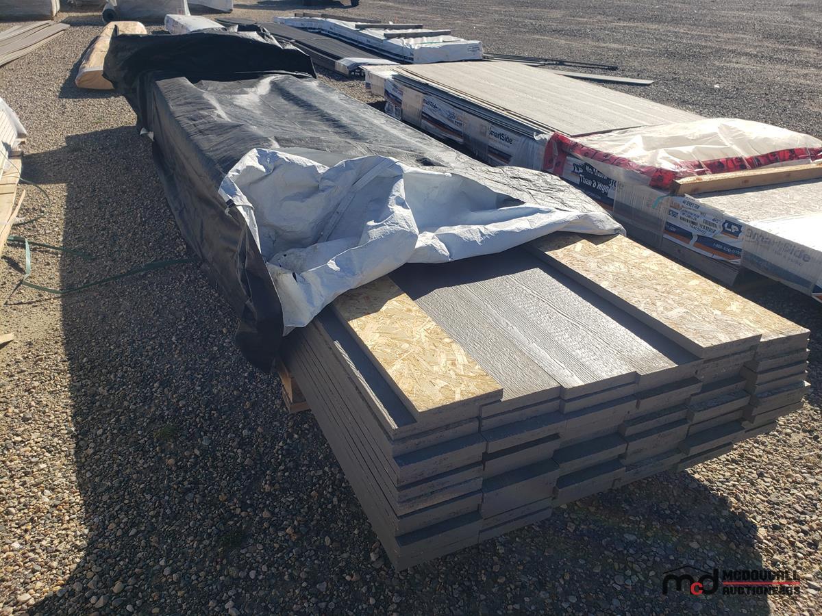 Bundle of Tundra Gray SmartSide Expert Finish Trim/Siding (5/4 x 8 x 16 ...