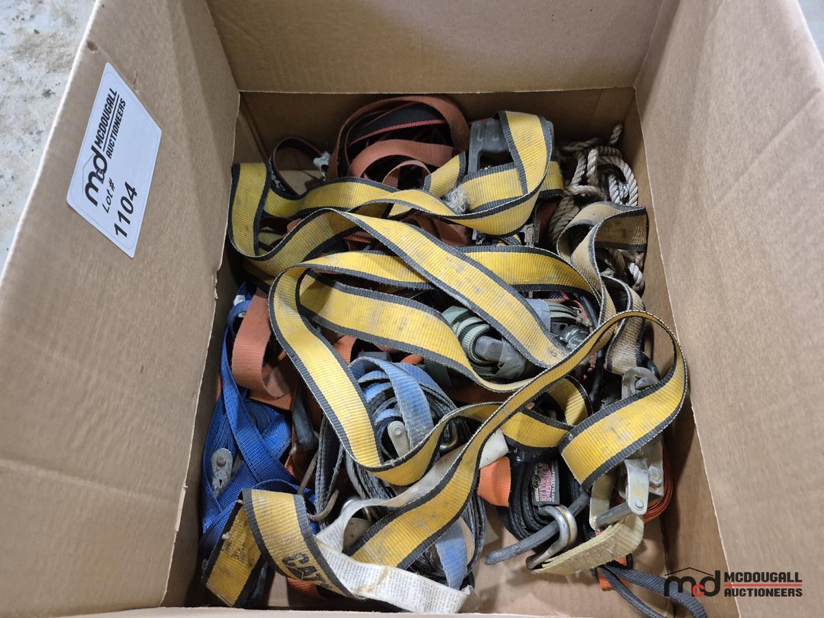 Assorted Light Duty Ratchet Straps and Rope