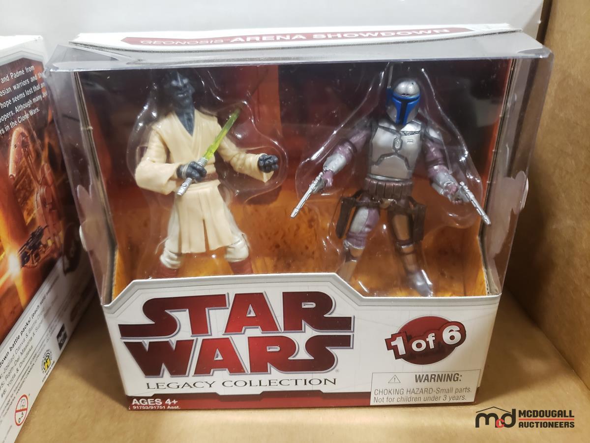 Box w/ Star Wars Legacy Collection Figure Sets