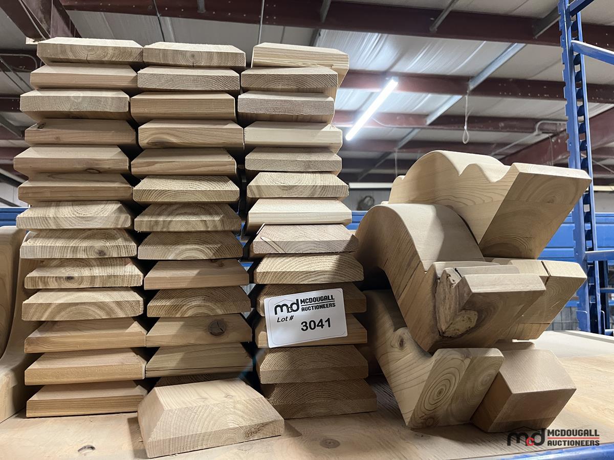 Assorted Cedar Post Caps & Knee Braces