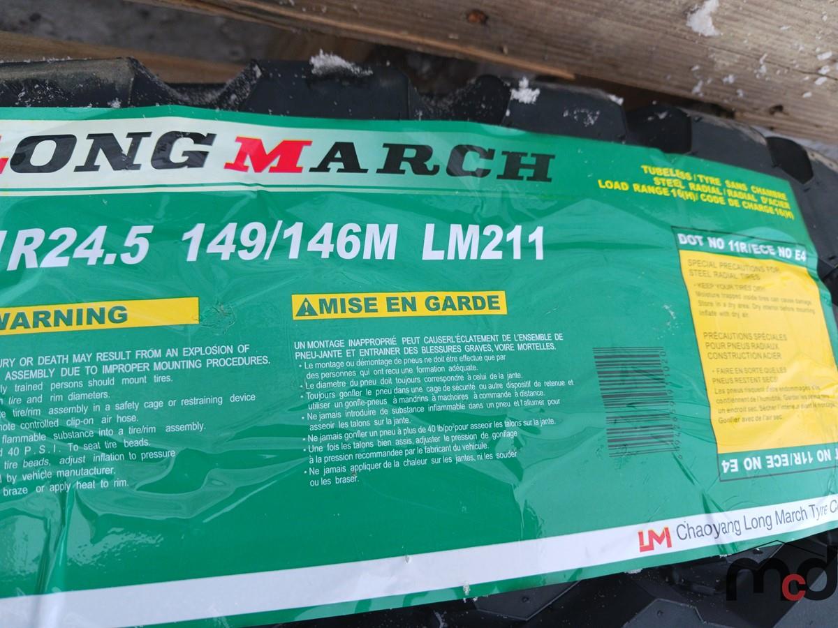Longmarch LM211 (11R24.5) Trailer Tire - Must Take 2 Times the Bid Price
