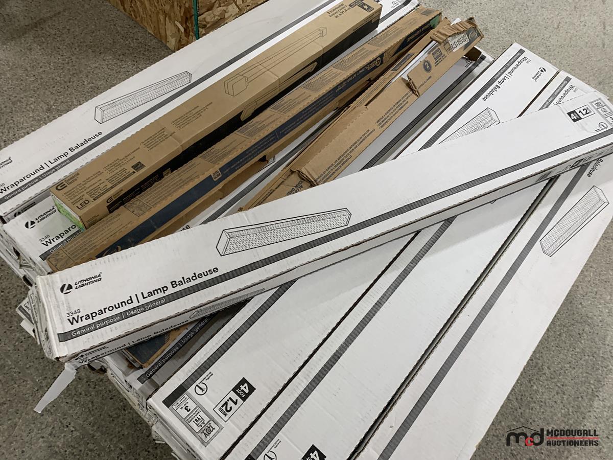 (39) Boxes of T8 Size LED Wrap Around Lights (No Bulbs) & (3) Boxes LED ...