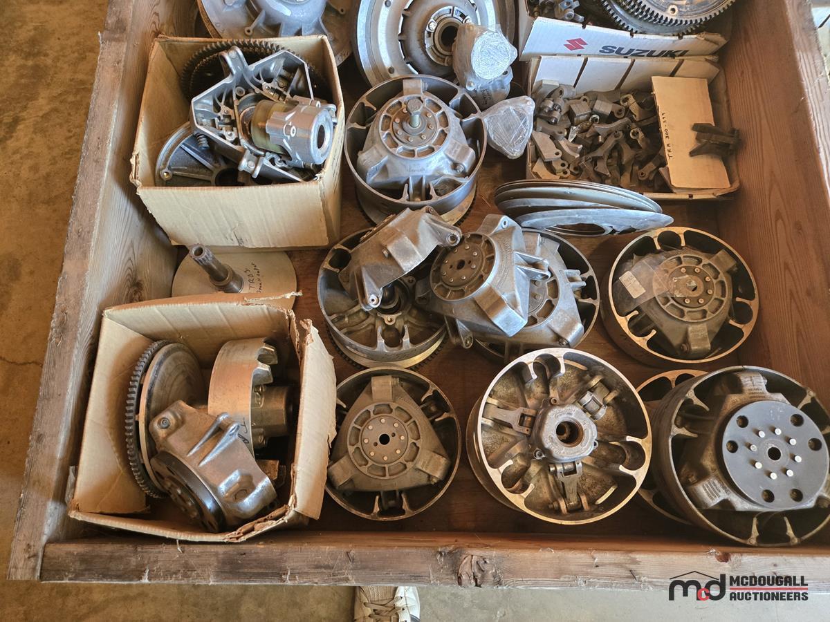 Assorted Ski-Doo Primary and Secondary Clutches, Parts and Springs ...