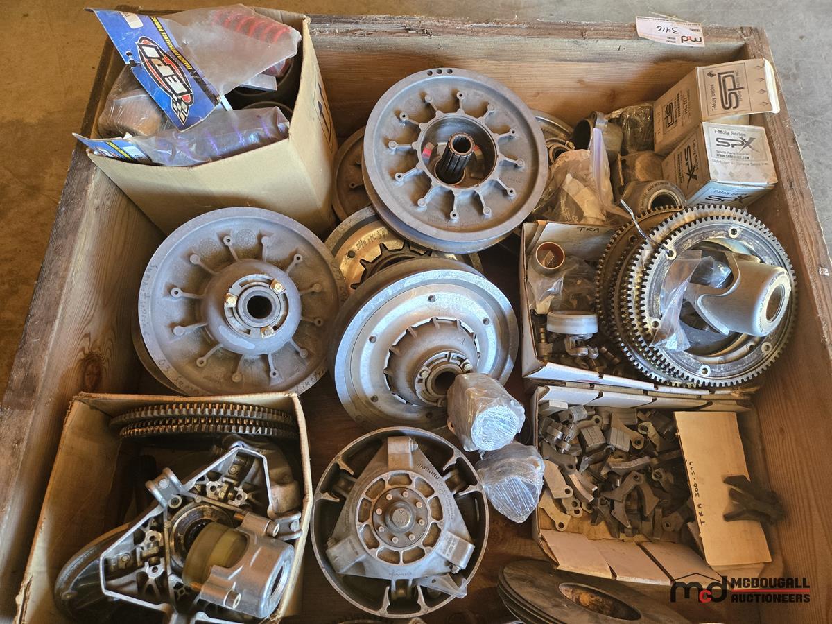 Assorted Ski-Doo Primary and Secondary Clutches, Parts and Springs ...