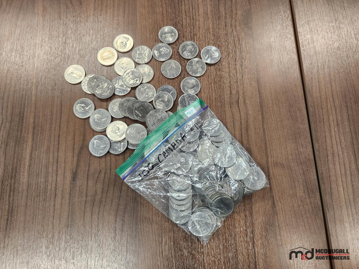 Canada - Bag of (100) Uncirculated $1 Coins