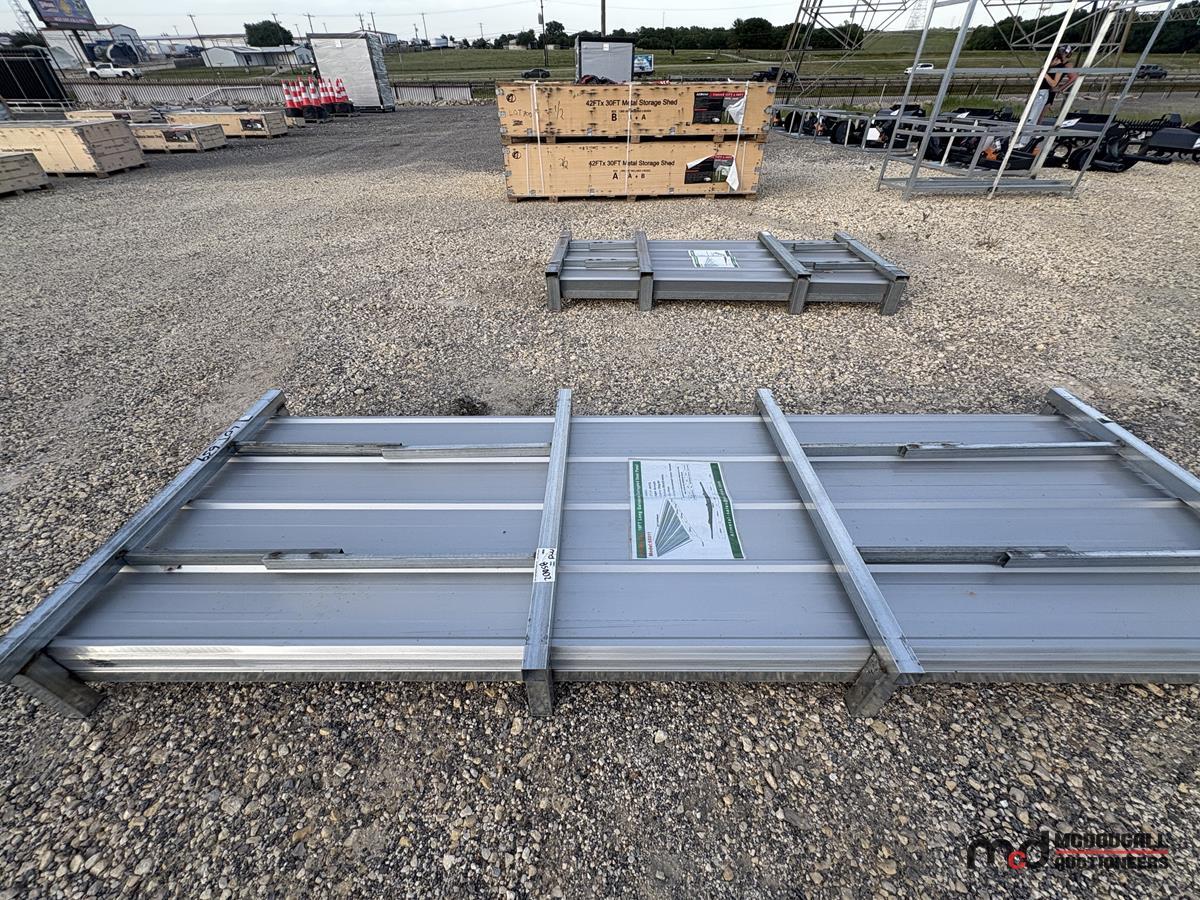 AllMetal K0307 10' Galvalume Corrugated Steel Panel