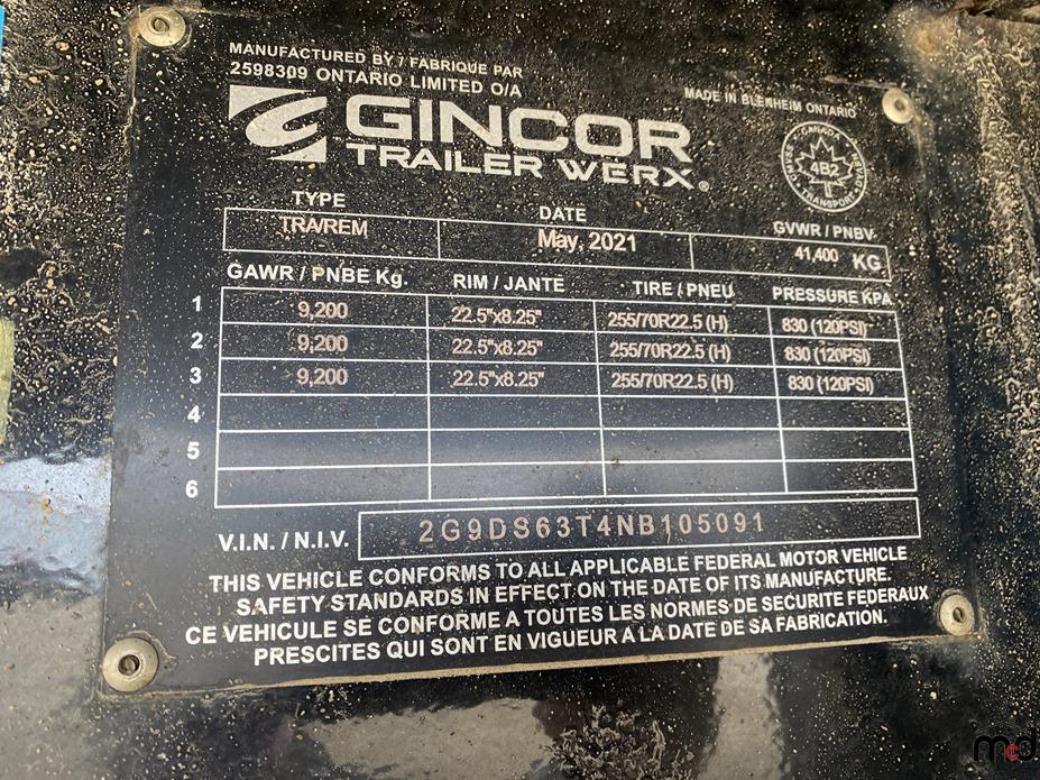 2022 Gincor 53' Tridem Step Deck Trailer