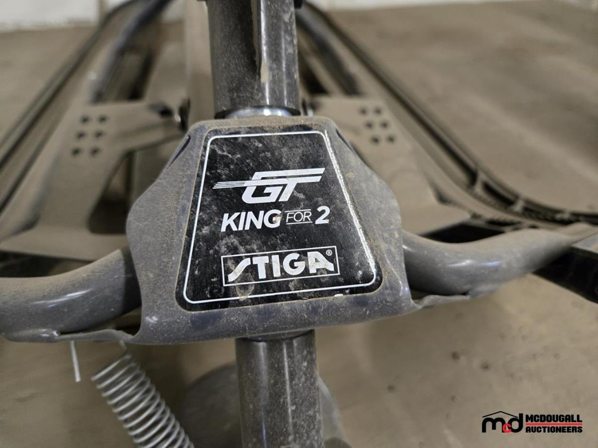 Stiga GT King Snow Racer Sled w/ Steering Wheel and Brakes