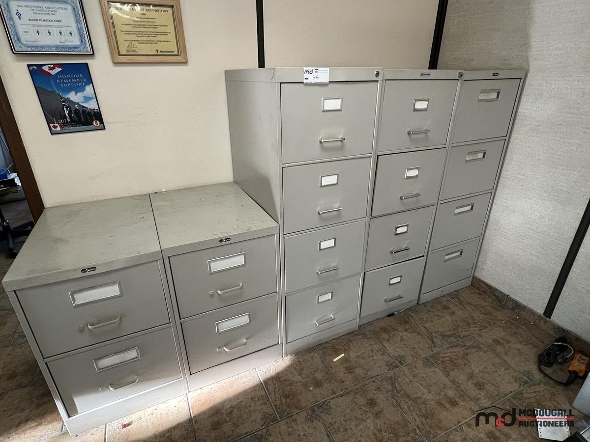 (3) 4-Drawer Filing Cabinets & (4) 2- Drawer Filing Cabinets