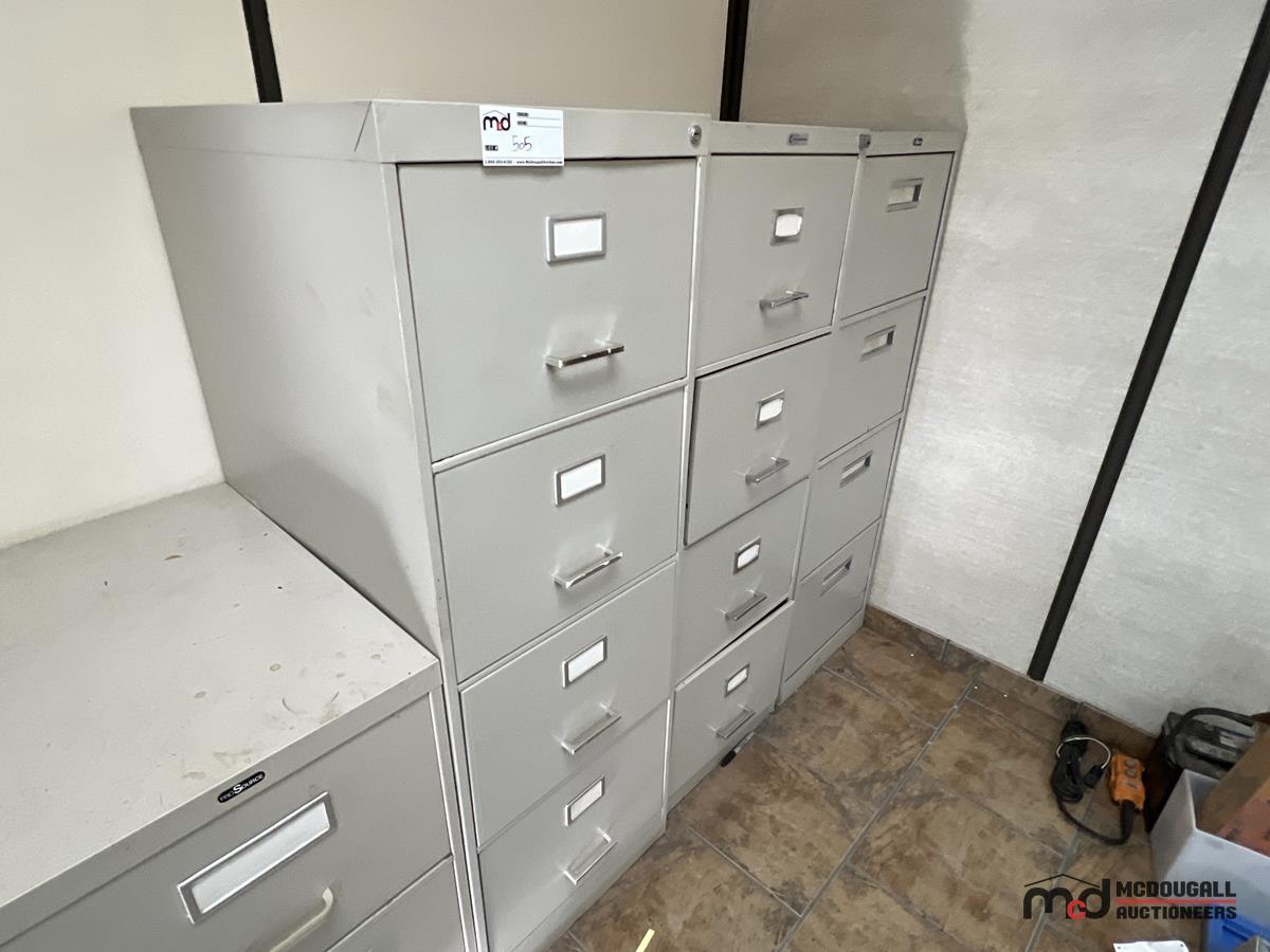 (3) 4-Drawer Filing Cabinets & (4) 2- Drawer Filing Cabinets