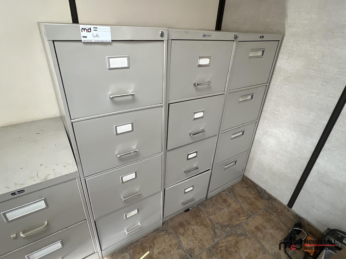 (3) 4-Drawer Filing Cabinets & (4) 2- Drawer Filing Cabinets