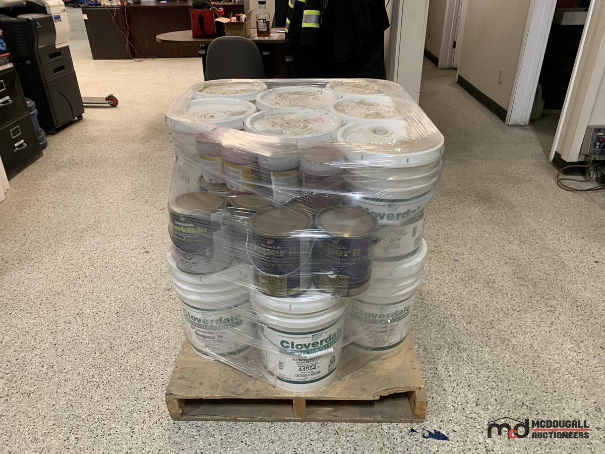 Pallet of Paint and Primer