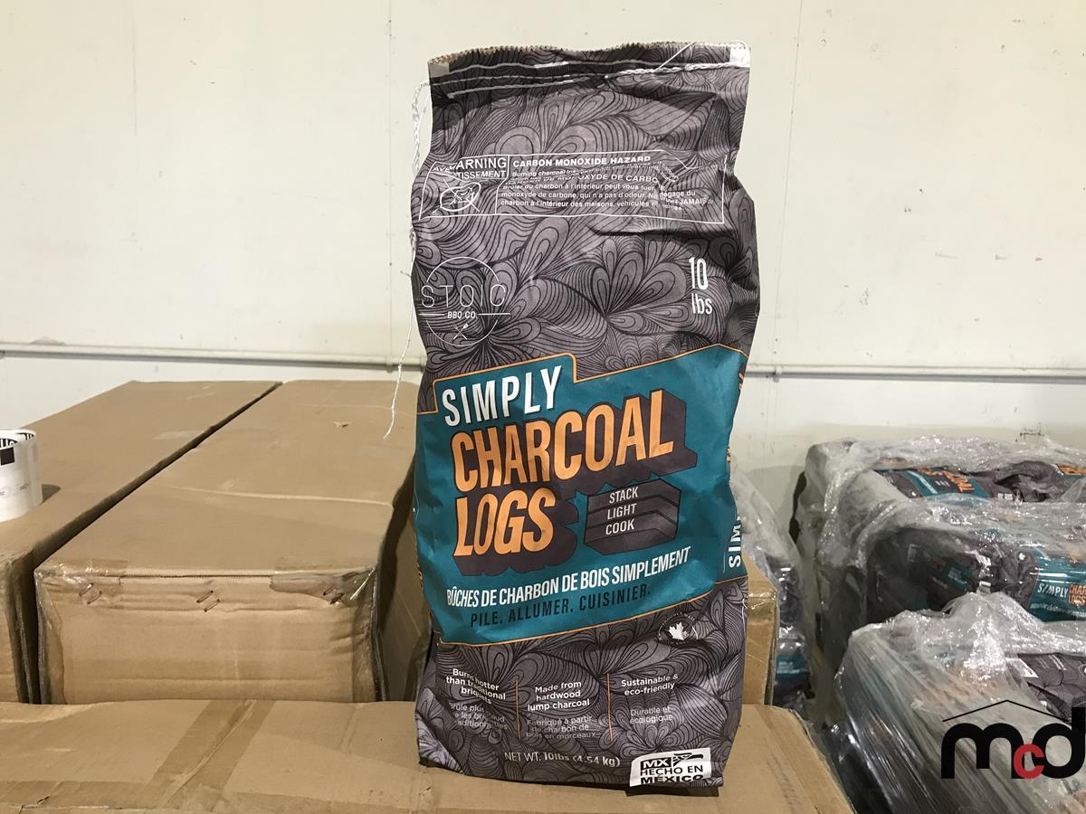 (1) Bag of Simply Charcoal Logs (10 lbs) - Must Take 10 Times The Bid Price