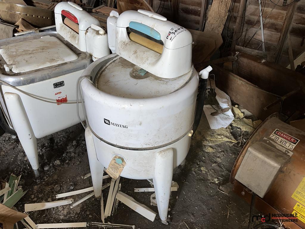 (2) Vintage Maytag Washing Machines