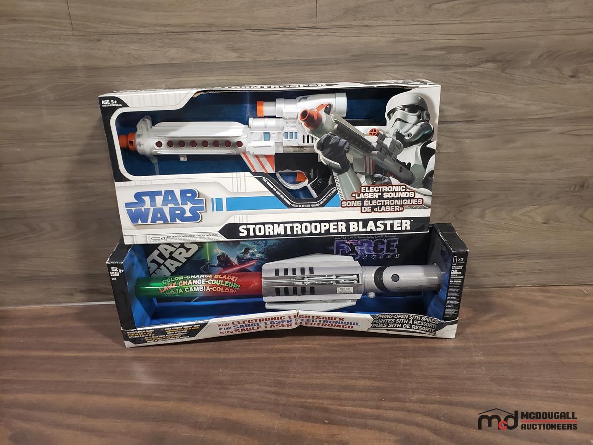 Star Wars Electronic Blaster, & Color Change Lightsaber