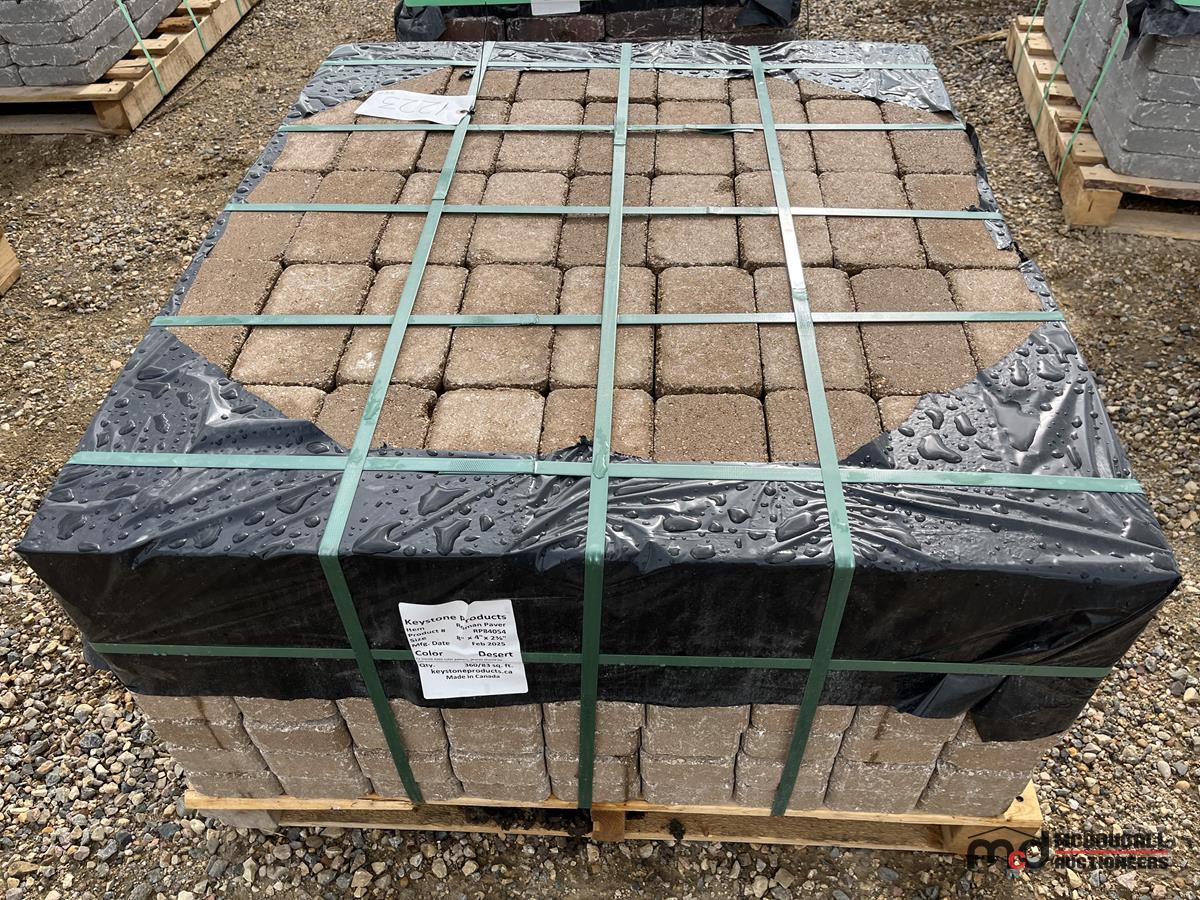 Keystone Products Roman Paver 8" x 4" x 2 3/8" Desert Colored Patio ...