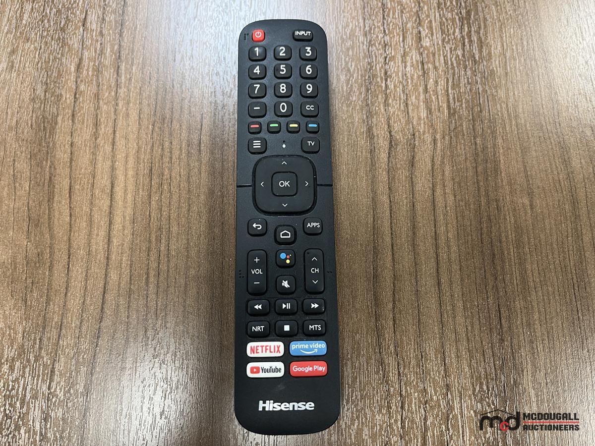 71" Hisense TV w/ Logitech Camera