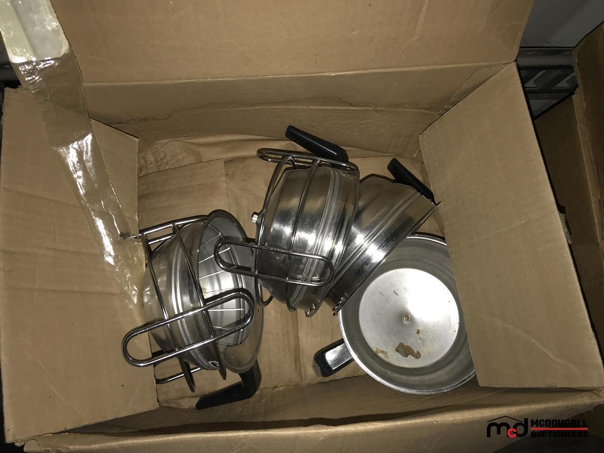Baking Baskets, (4) Coffee Dispensers and Metal Drip Inserts