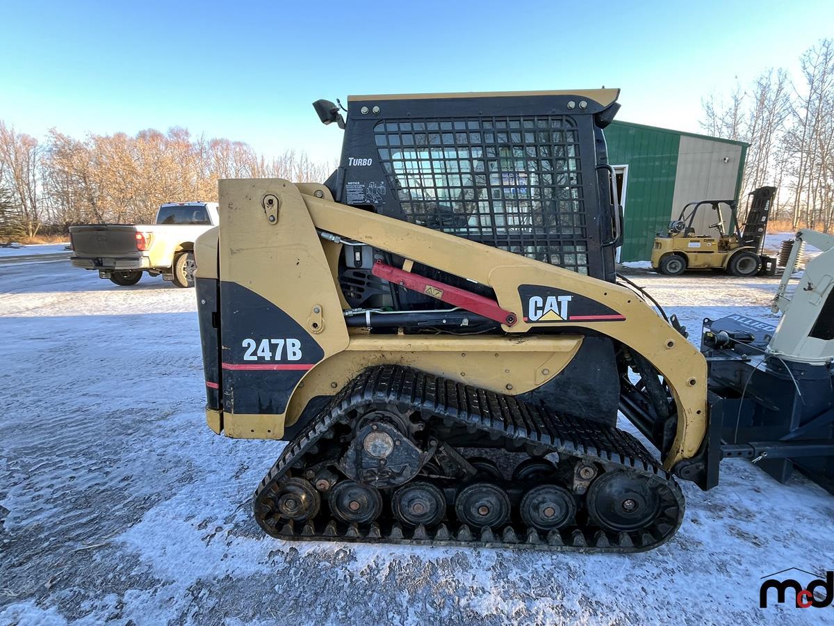 2004 Caterpillar 247B Compact Track Loader w/ Allied 6010 Snow Blower ...