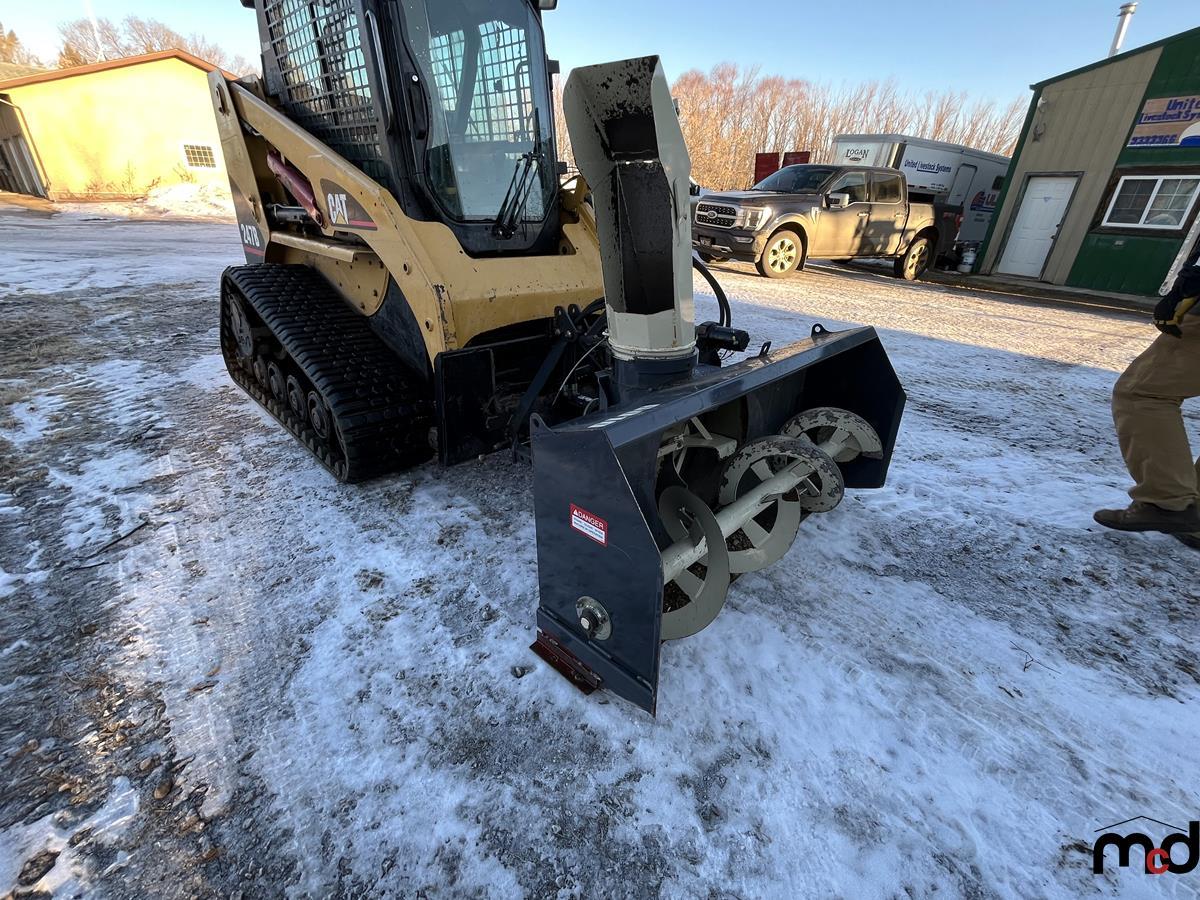 2004 Caterpillar 247B Compact Track Loader w/ Allied 6010 Snow Blower ...
