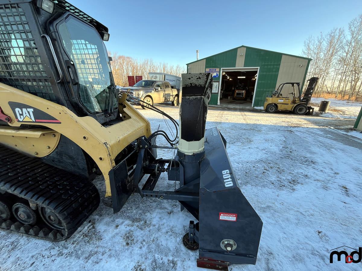 2004 Caterpillar 247B Compact Track Loader w/ Allied 6010 Snow Blower ...