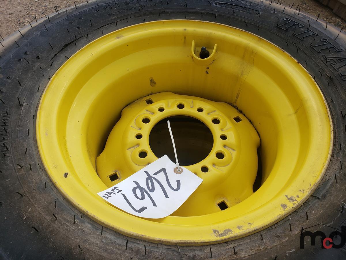12.5L-15 Titan Implement Tire on Rim - Must Take 2 Times the Bid Price