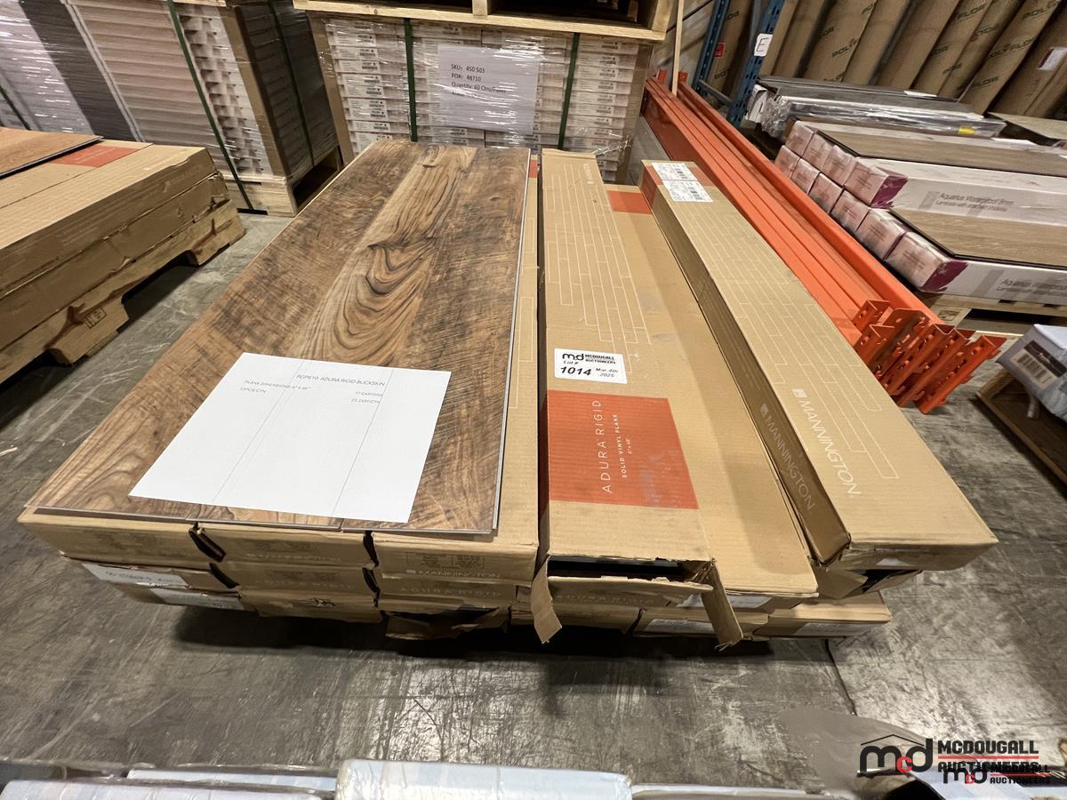 Pallet of Adura Rigid Buckskin Vinyl Flooring