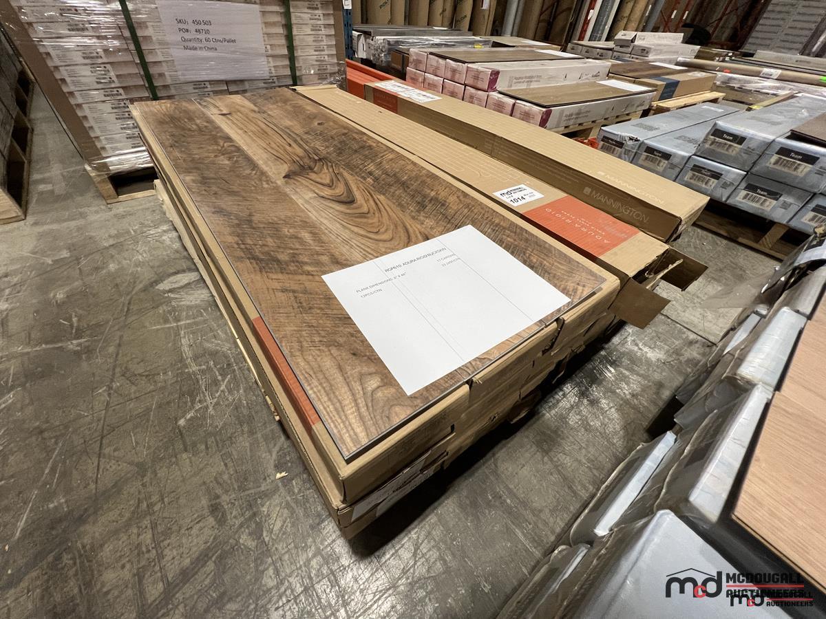Pallet of Adura Rigid Buckskin Vinyl Flooring