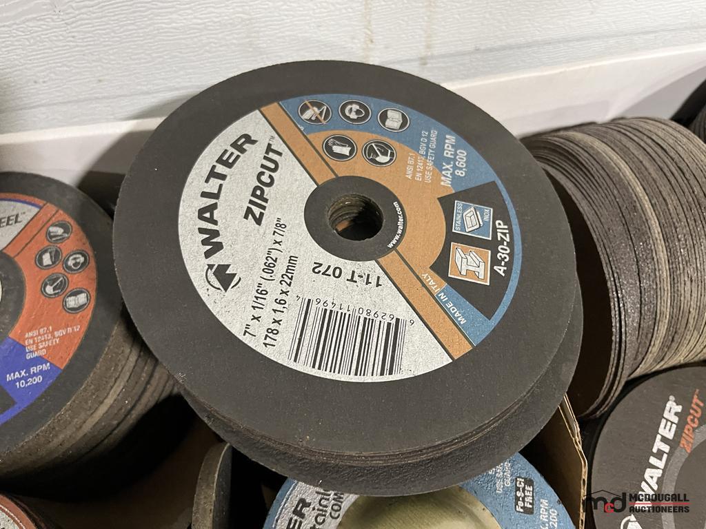 (2) Trays of Assorted Walter Cutting/Grinding Wheels