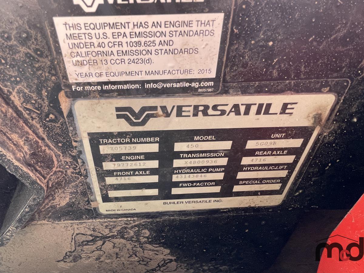 2015 Versatile 450 4WD Tractor