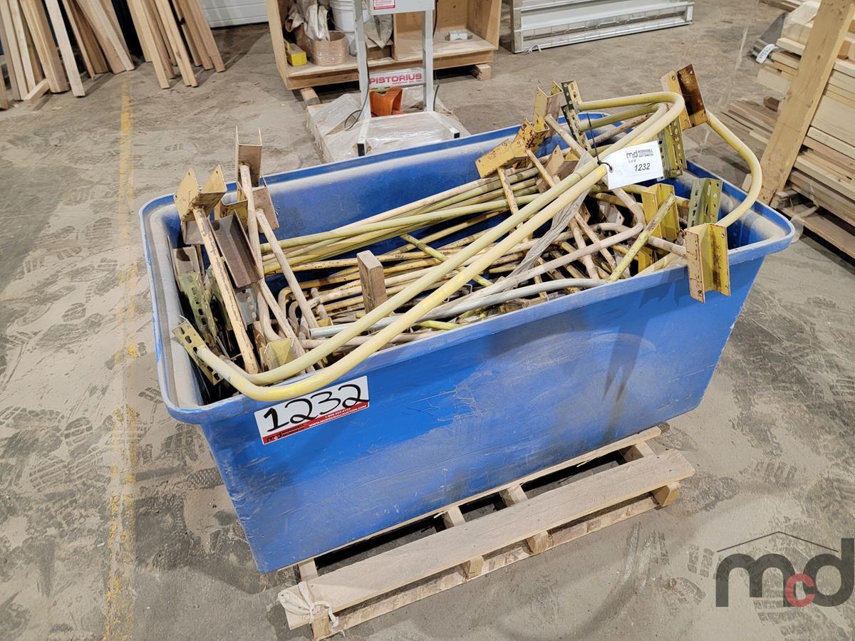 Large Blue Bucket Filled w/ Yellow Racking Pieces