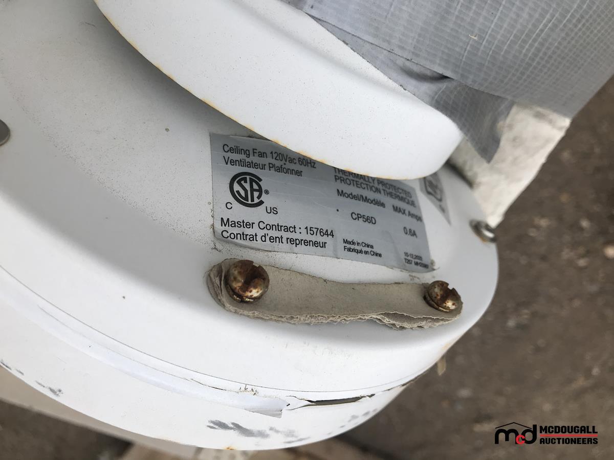 (2) 36" Ceiling Fan Down Rods, Crate of Assorted Pipe Fittings and ...