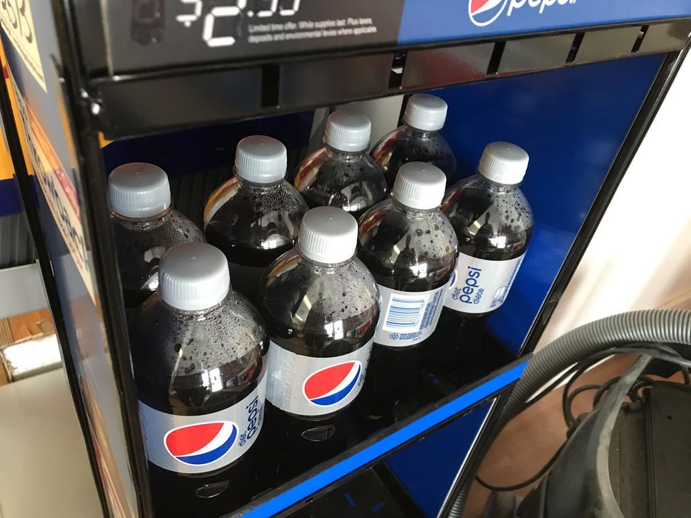 Rolling Pepsi Display w/ Product