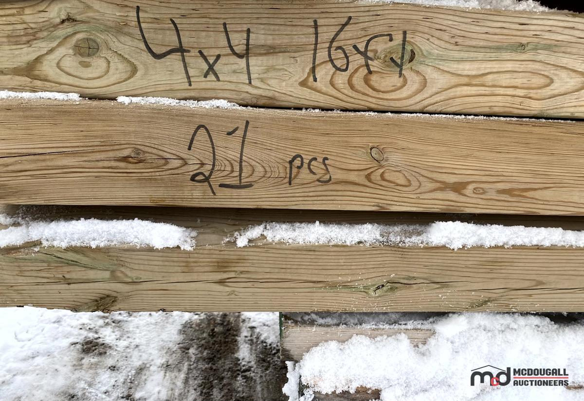 (4) Assorted Treated Cull Lumber