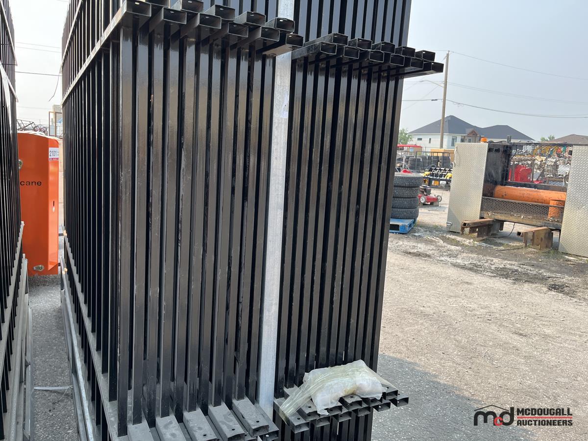 (22) Hurricane 10' Wrought Iron Site Fence Panels