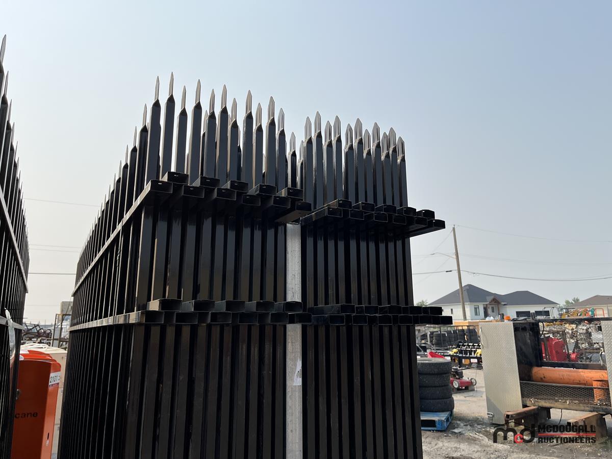 (22) Hurricane 10' Wrought Iron Site Fence Panels