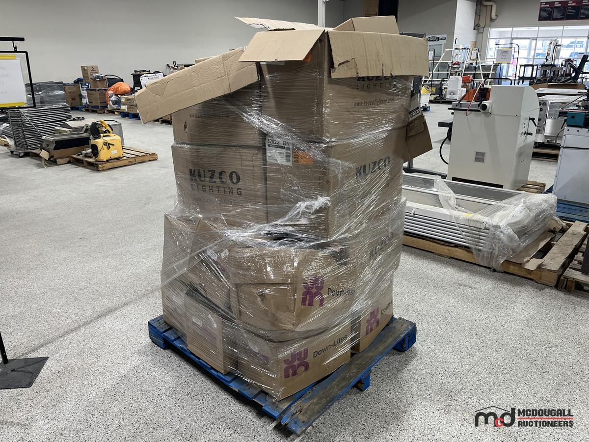 Pallet of Kuzco Light Fixtures and Juno 6" CFL Downlights
