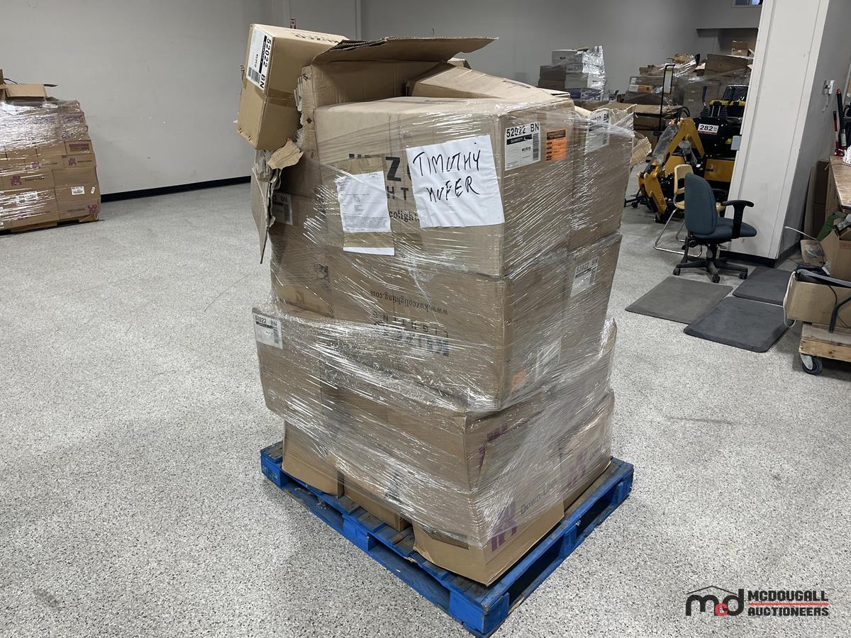 Pallet of Kuzco Light Fixtures and Juno 6" CFL Downlights