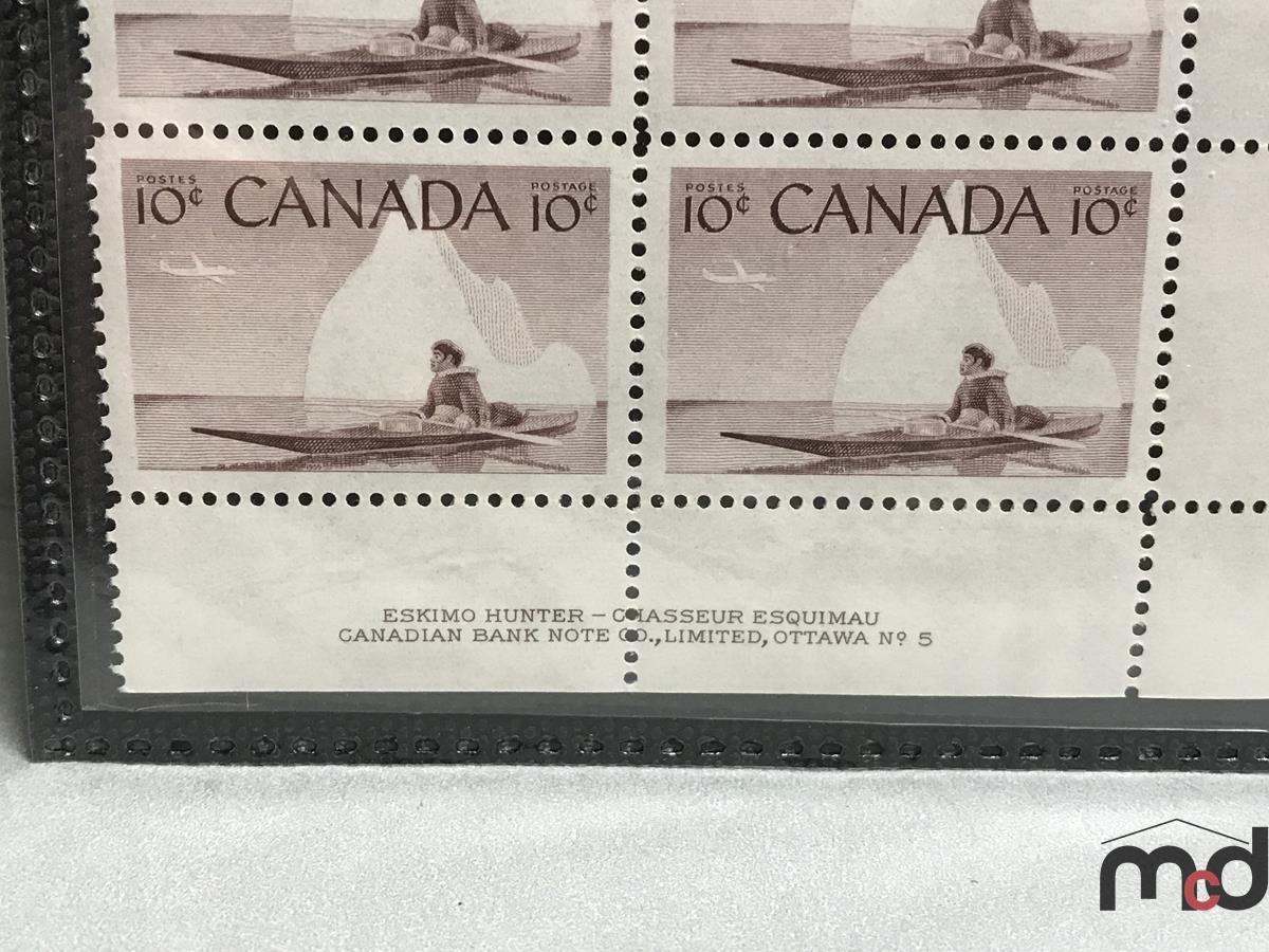 1955 Canada Post Mint Never Hinged Plate Block. #5 & (1) Single- Mint ...