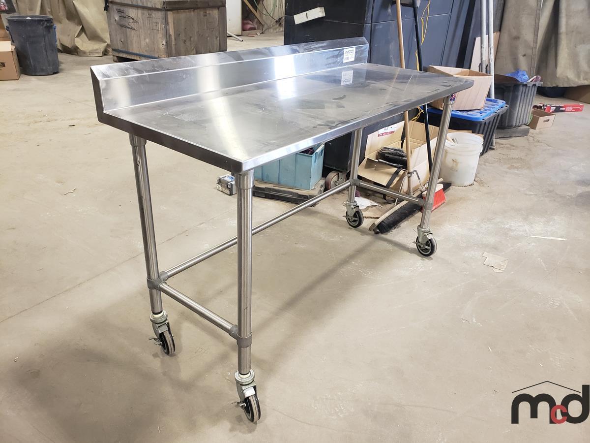 Stainless Steel Table w/ Wheels
