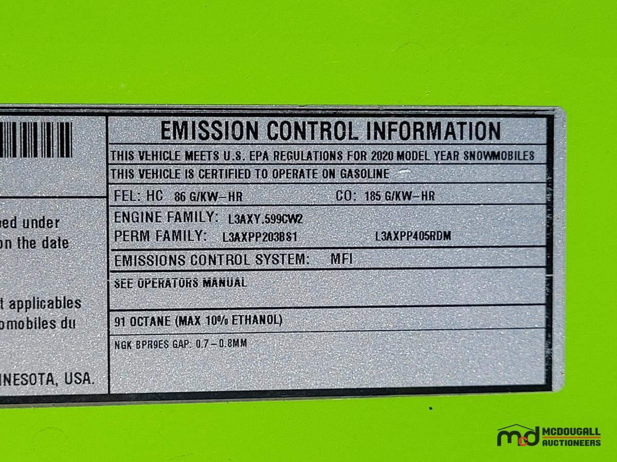 2020 Arctic Cat ZR 6000 RXC Snowmobile
